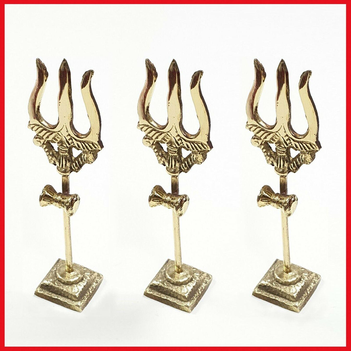 Lord Shiva Brass standing Trishul / Trident – VIP Gift Store