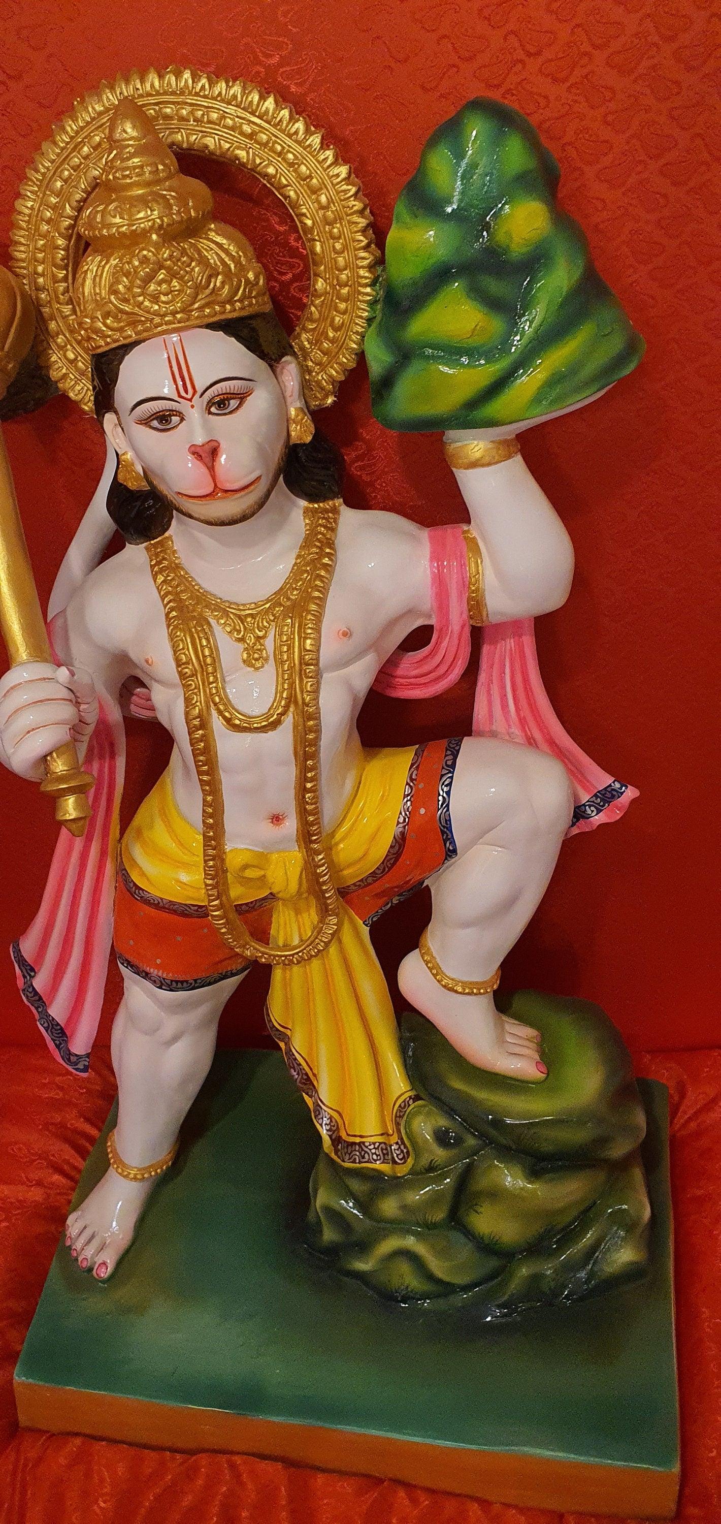 Rare Custom Extremely Large Lord Hanuman / Bajrangbali Statue – VIP ...